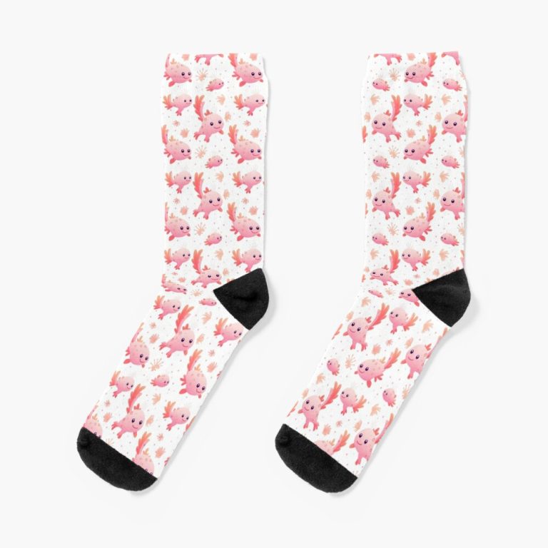 Pink Axolotl Socks | Socks be like...